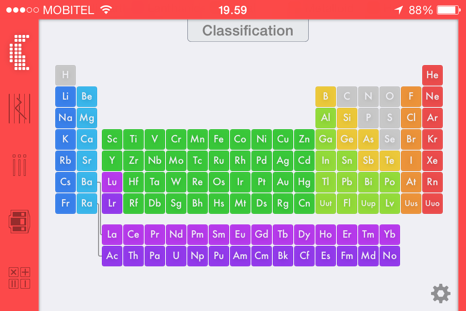 Elemints: Periodic Table - kemijski elementarni sistem